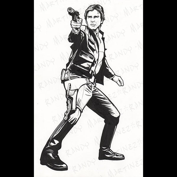 Han Solo Original Concept Art